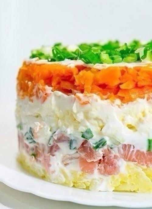 Топ - 5 вкусных слоеных салатиков. | Школа красоты